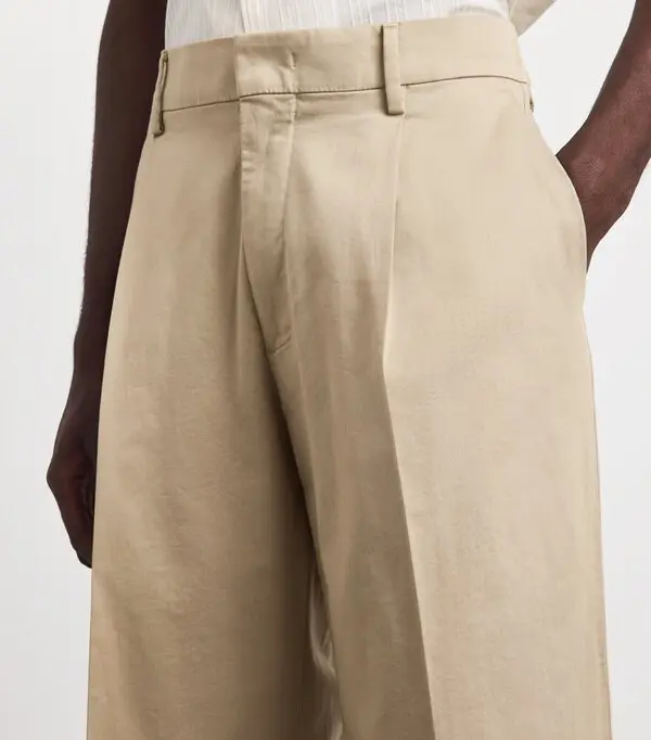 NN.07 Stretch-organic Cotton Kay Pleated Trousers