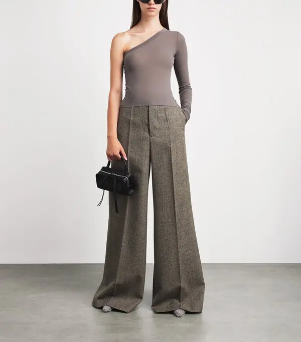 Rick Owens Wool Wide-leg Trousers