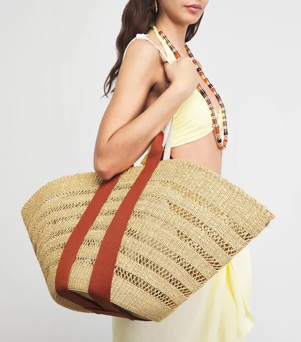 Muuñ Maxi Straw Sophie Tote Bag
