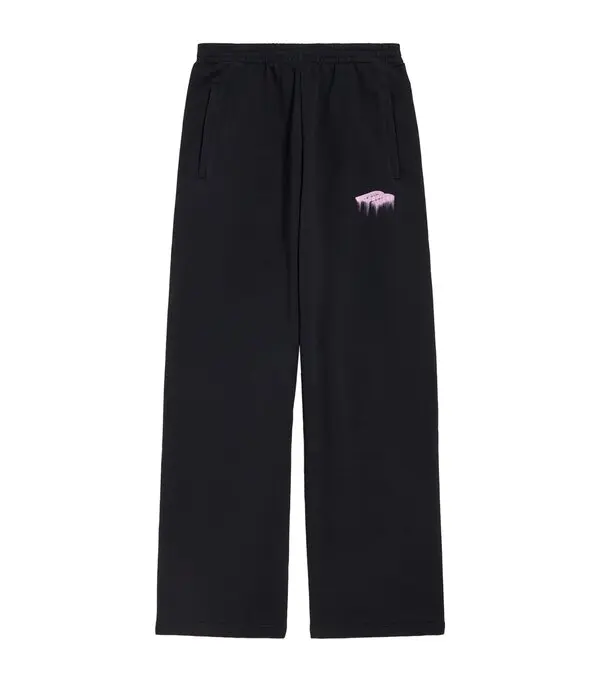 Balenciaga Cotton Wet Brush Baggy Sweatpants