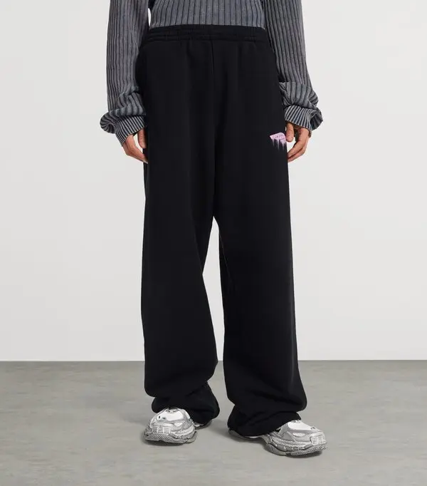 Balenciaga Cotton Wet Brush Baggy Sweatpants