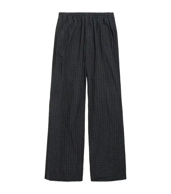 Balenciaga Cotton Check Track Sweatpants - Gold