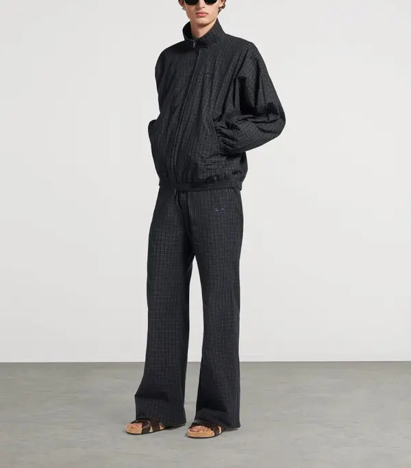 Balenciaga Cotton Check Track Sweatpants