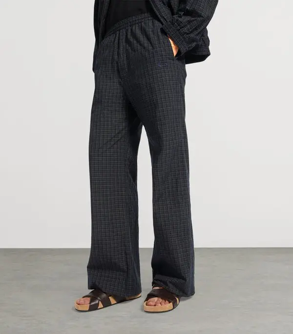 Balenciaga Cotton Check Track Sweatpants