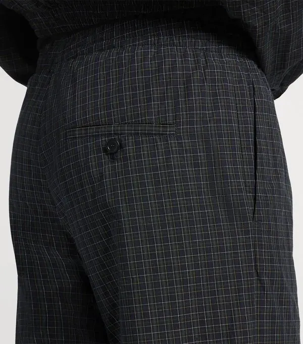 Balenciaga Cotton Check Track Sweatpants