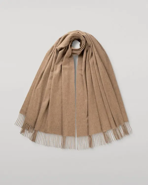 Johnstons Of Elgin Light Cashmere Stole - Brown