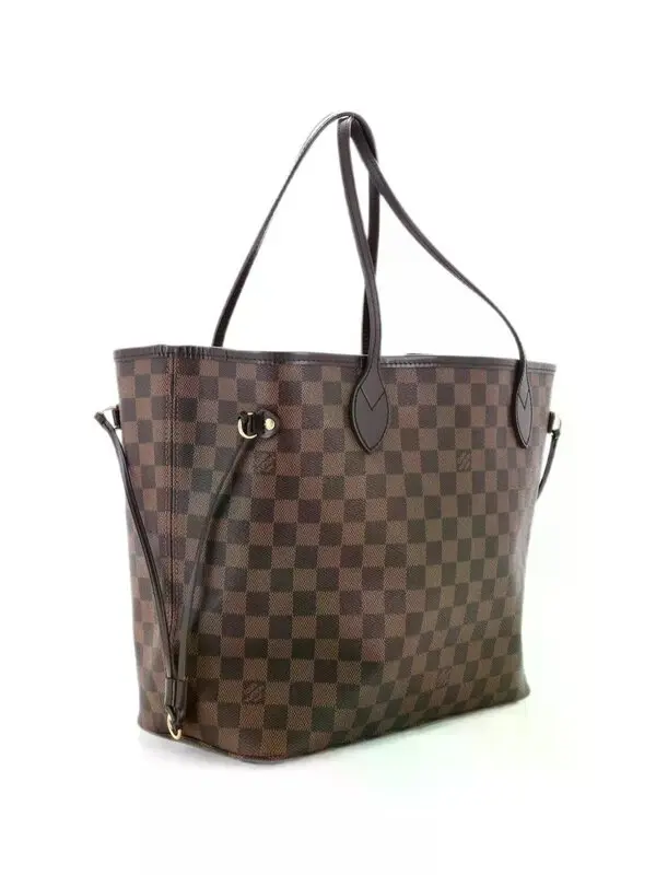LOUIS VUITTON Damier Mm Neverfull Tote Bag - Brown