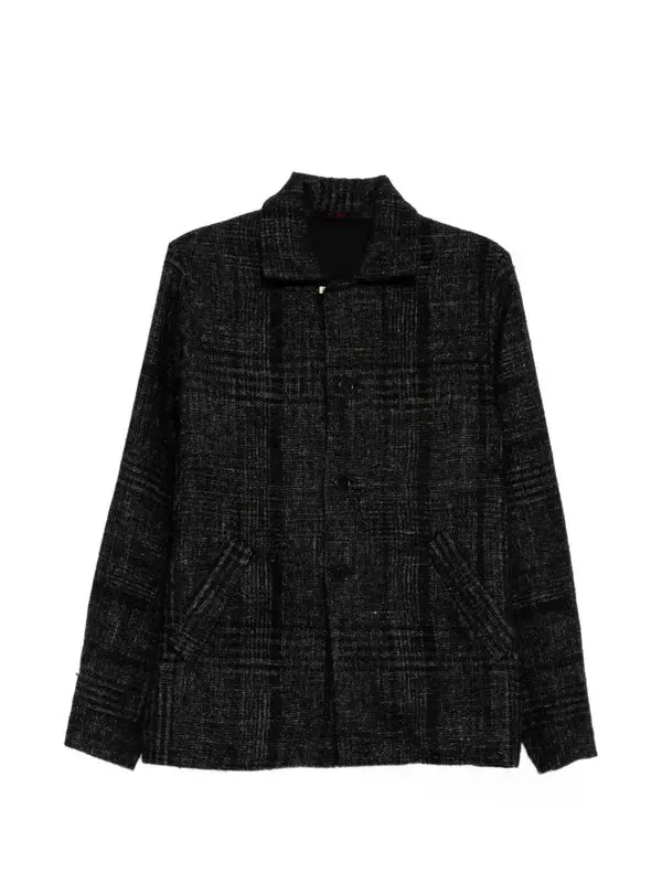 MA+ Check-pattern Two-pocket Shirt Jacket