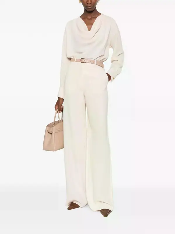 Max Mara Belted Wide-leg Trousers