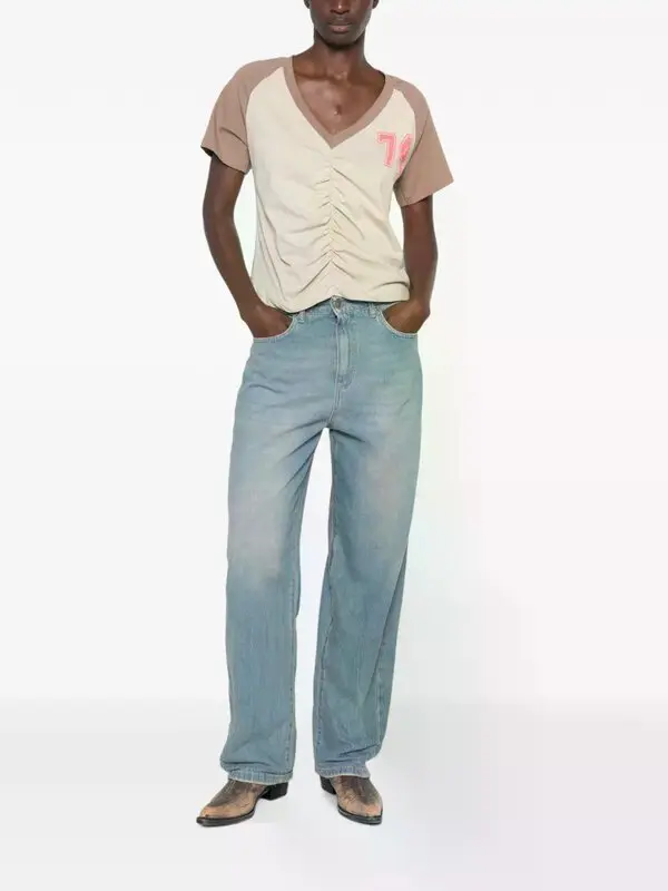 VICOLO Faded Effect Straight-leg Jeans