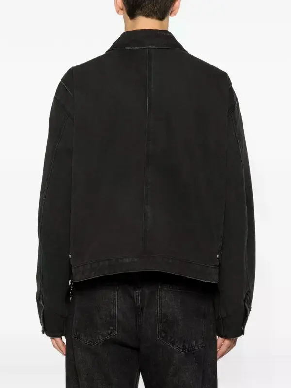 REPRESENT Worker Distressed-effect Denim Jacket