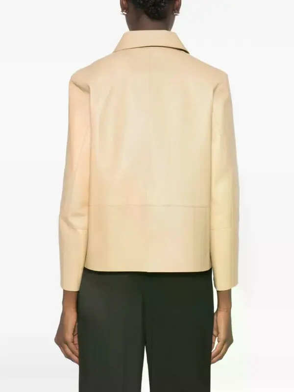 TOTEME Button-up Leather Jacket