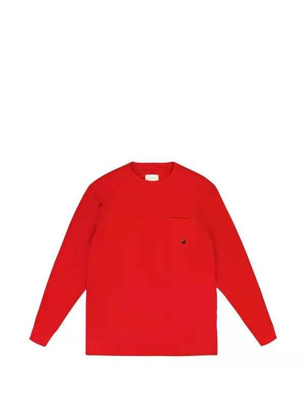 Aimé Leon Dore Logo-embroidered Pocket T-shirt - Red