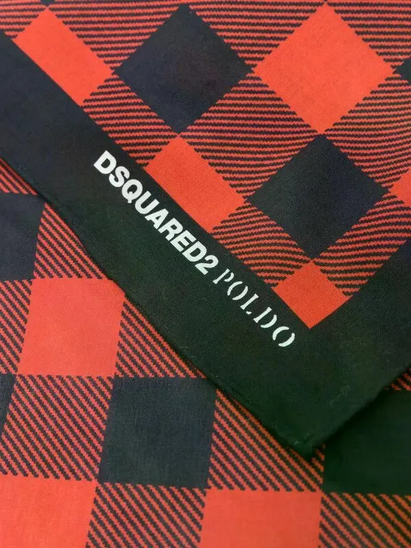 Dsquared2 Plaid-check Print Bandana