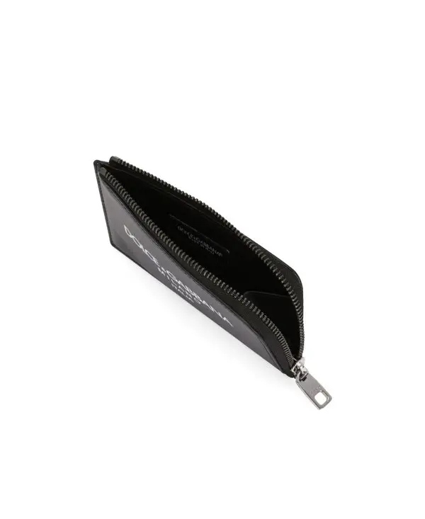 Dolce & Gabbana Dolce Gabbana Logo Printed Zipped Card Case