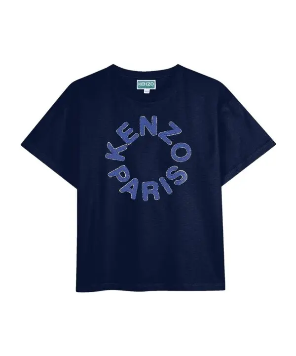 Kenzo Round Neck Short Sleeve T-shirt - Navy Blue
