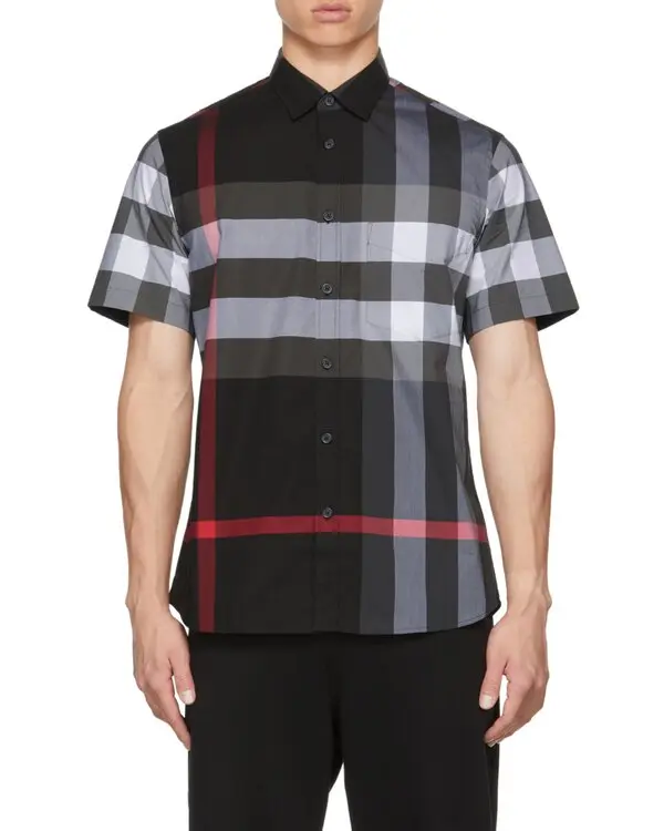 Burberry Checked Short-sleeve Shirt