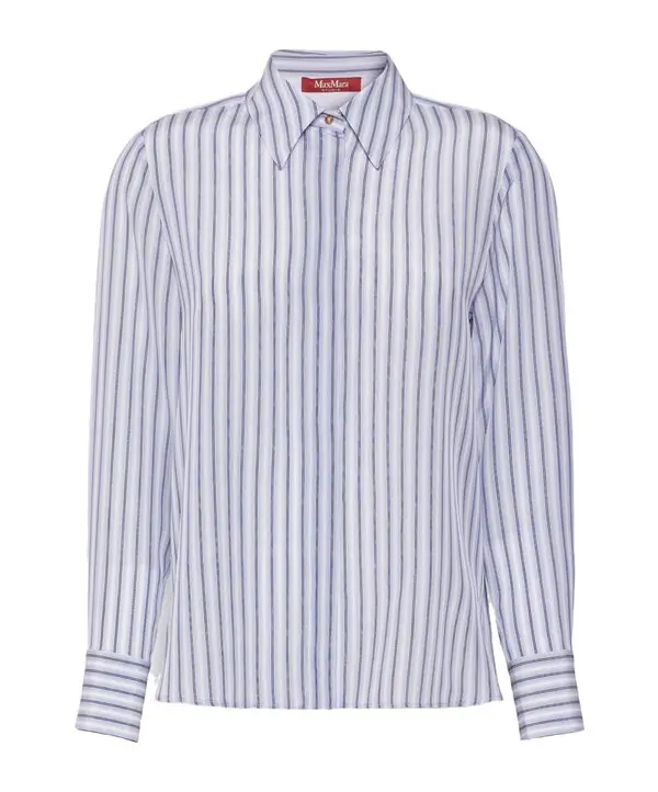 Max Mara Flirt Striped Shirt - Light Blue