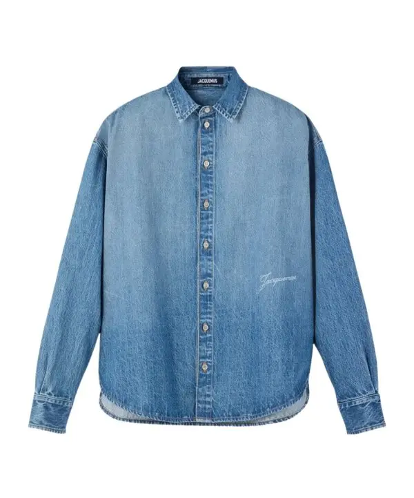 Jacquemus Long-sleeved Denim Shirt
