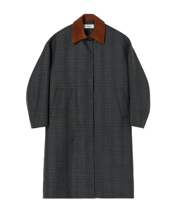 RÓHE Plaid Mid-length Coat