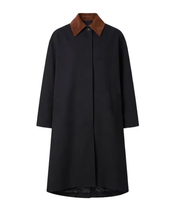 RÓHE Checked Mid-length Coat With Contrasting Collar - No