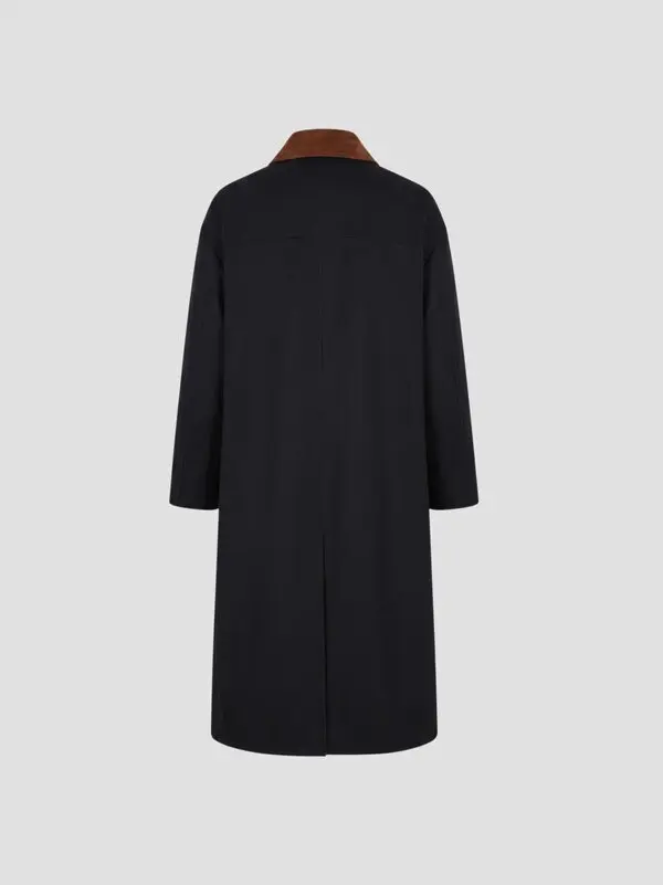 RÓHE Checked Mid-length Coat With Contrasting Collar - No