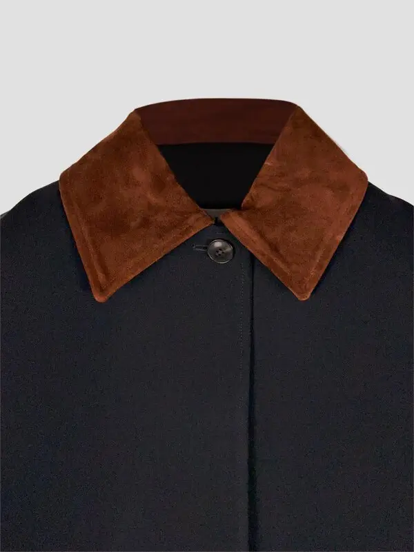 RÓHE Checked Mid-length Coat With Contrasting Collar - No