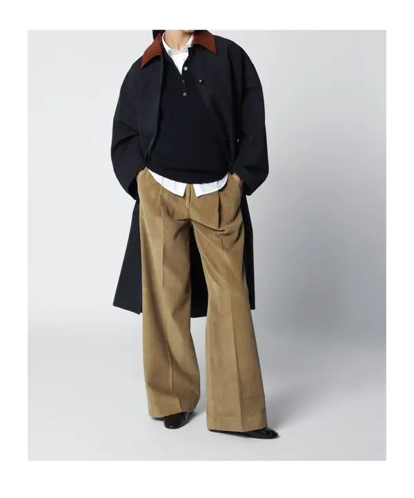 RÓHE Checked Mid-length Coat With Contrasting Collar - No