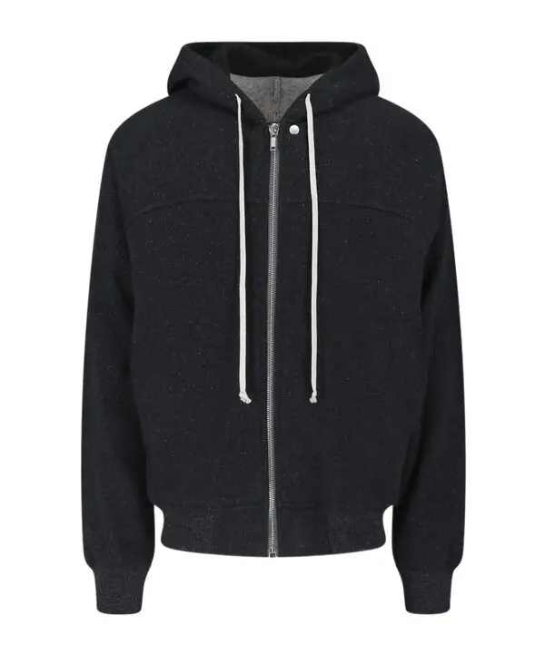 Rick Owens Long-sleeved Hooded Sweatshirt