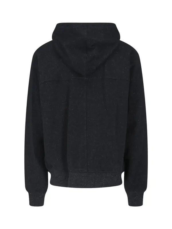 Rick Owens Long-sleeved Hooded Sweatshirt