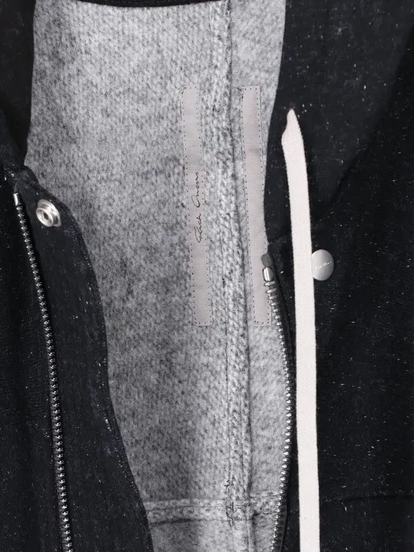 Rick Owens Long-sleeved Hooded Sweatshirt