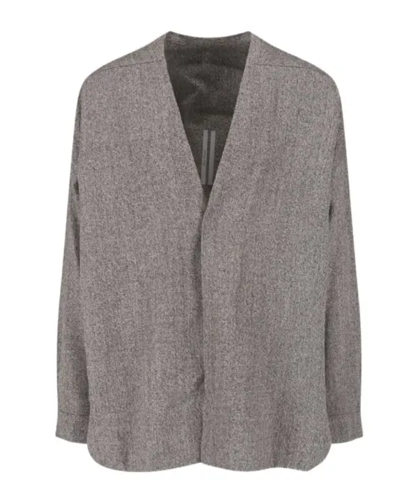 Rick Owens V-neck Long-sleeved Casual Jacket