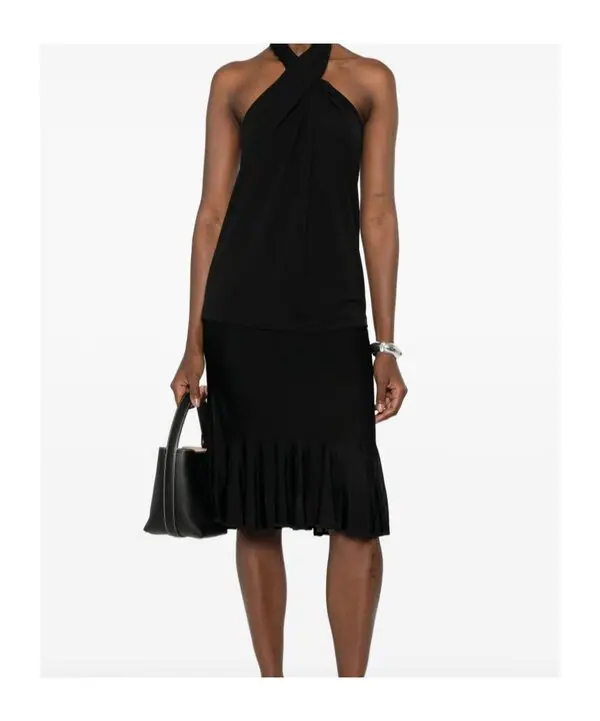 TOTEME Fluted-hem Knitted Midi Skirt