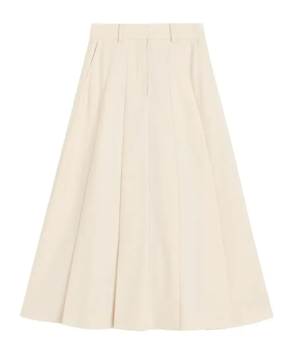 BY MALENE BIRGER Edena Pleated Midi Skirt - No