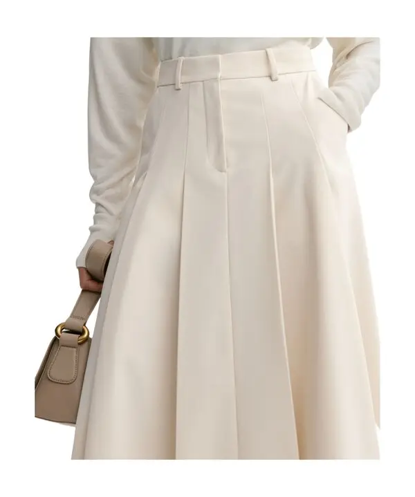 BY MALENE BIRGER Edena Pleated Midi Skirt