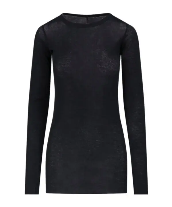 Rick Owens Long Sleeve Sheer Top - No