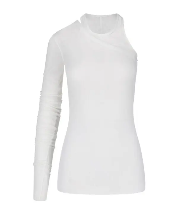 Rick Owens Asymmetrical Cut Out Top - No