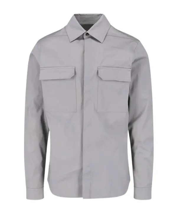 Rick Owens Collared Long-sleeved Shirt