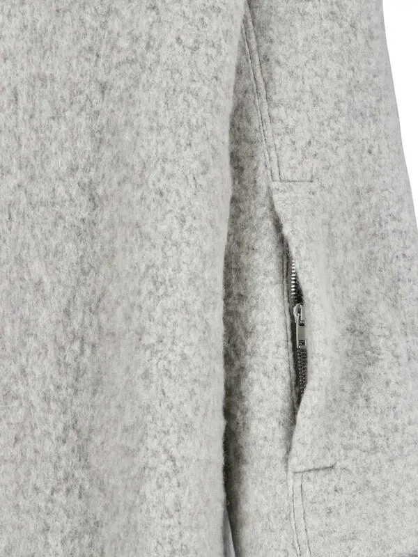 Rick Owens Brad Button-up Wool Coat
