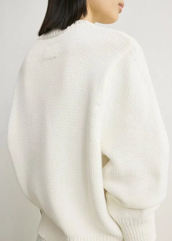 TOTEME Oversized Crew Knit Sweater