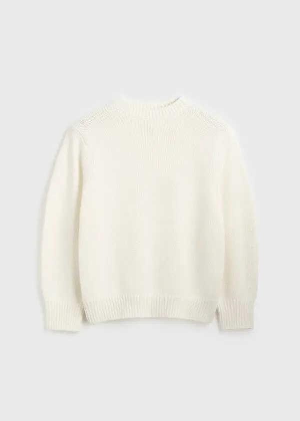 TOTEME Oversized Crew Knit Sweater
