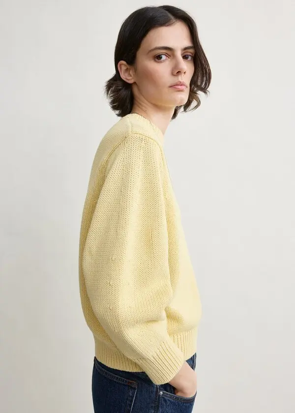TOTEME Oversized Crew Knit Sweater