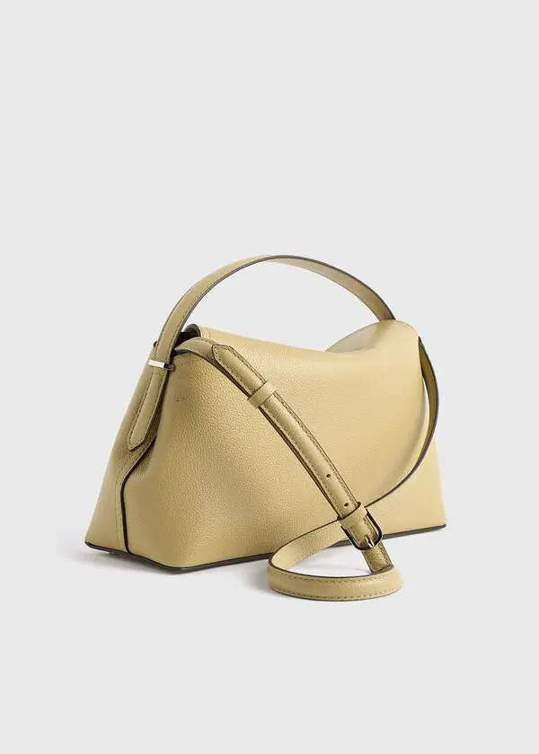 TOTEME T-lock Grained-leather Top Handle