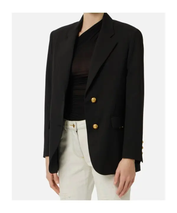 Elisabetta Franchi Jewel Plaques Button Blazer