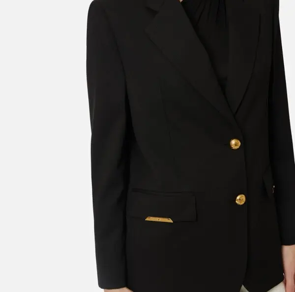 Elisabetta Franchi Jewel Plaques Button Blazer