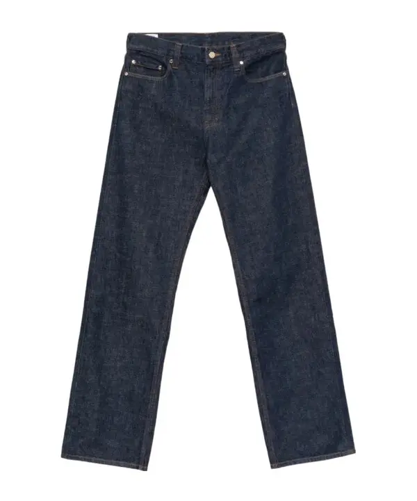 Casablanca Embroidered Logo Cinch-strap Jeans - Indigo