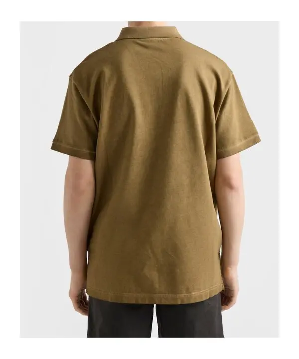 Prada Garment-dyed Cotton Polo Shirt