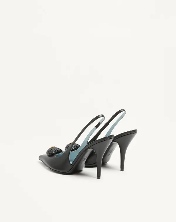 Valentino Garavani Coeur Royal Slingback Pumps - Black