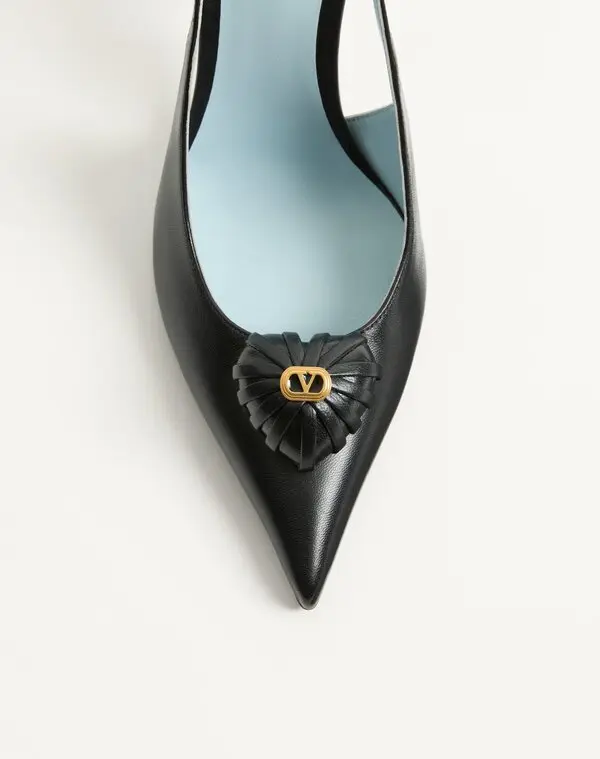 Valentino Garavani Coeur Royal Slingback Pumps - Black