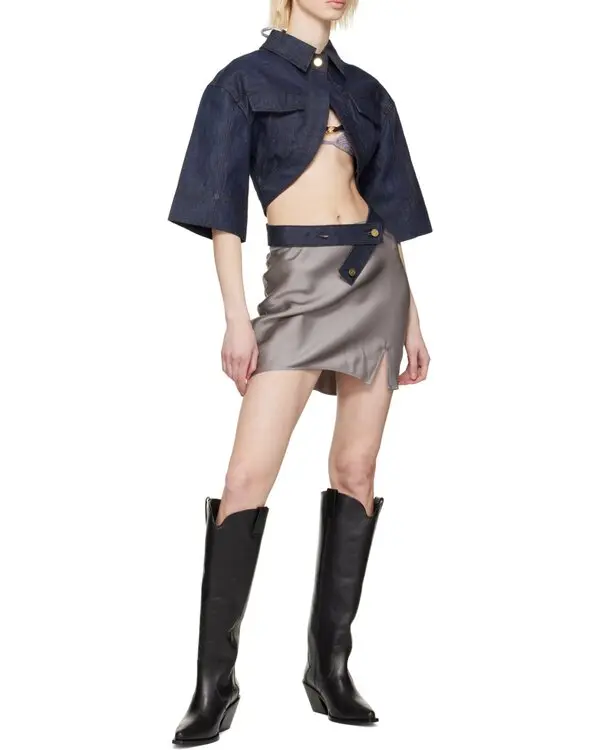 ANINE BING Tania Block Heel Knee-high Boots